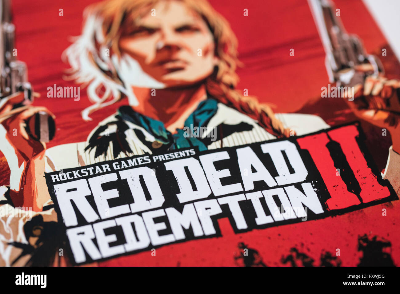 LONDON, UK - OCTOBER 24th 2018: Advert for Red Dead Redemption 2 video ...