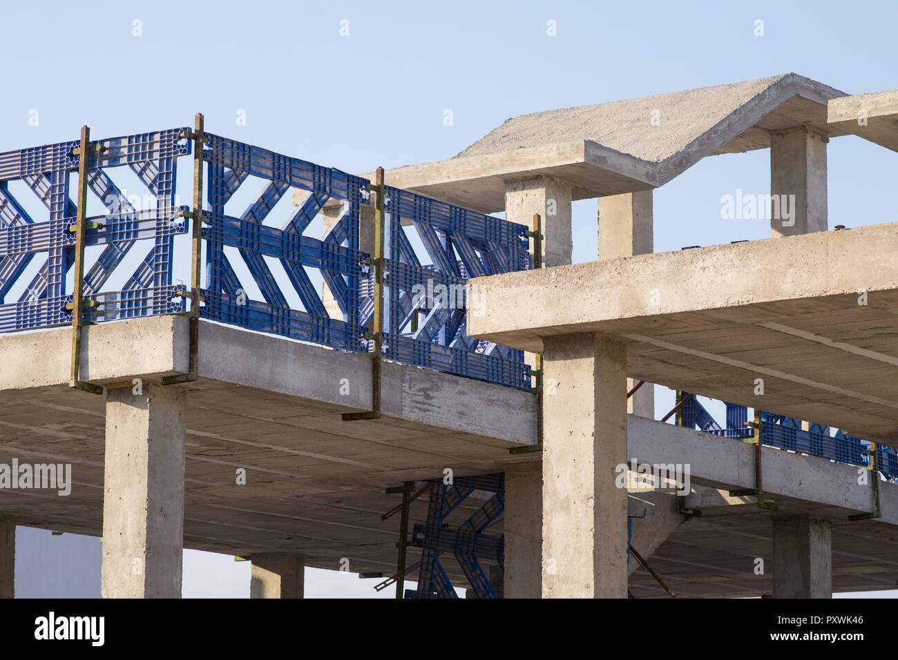 Safety fence on a construction site Stock Photo - Alamy