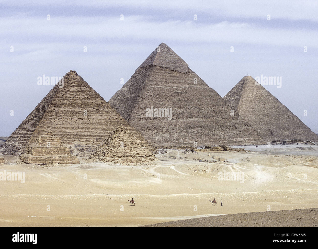 Pyramiden von Gizeh, Kairo, Aegypten Stock Photo - Alamy