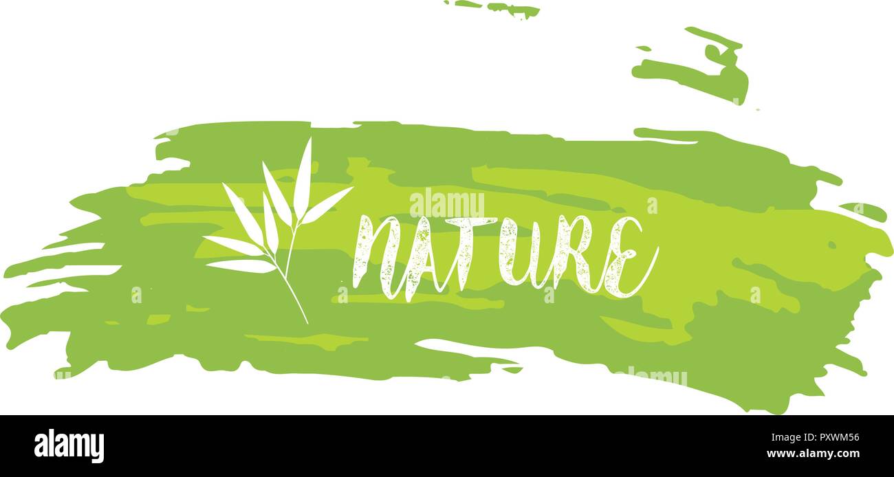 Font design for word nature illustration Stock Vector Image & Art - Alamy
