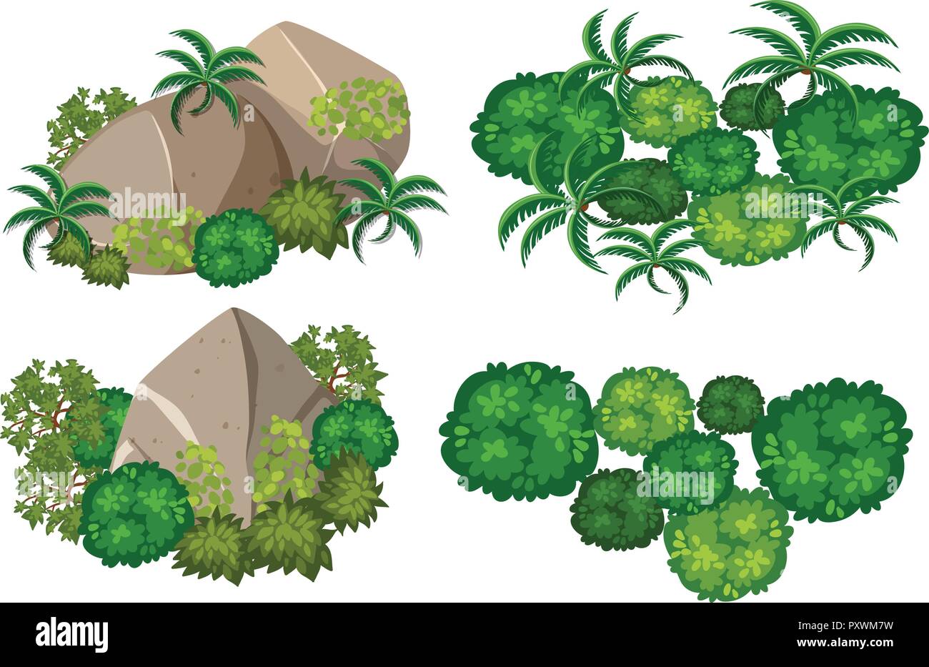 Moss patterns Stock Vector Images - Alamy