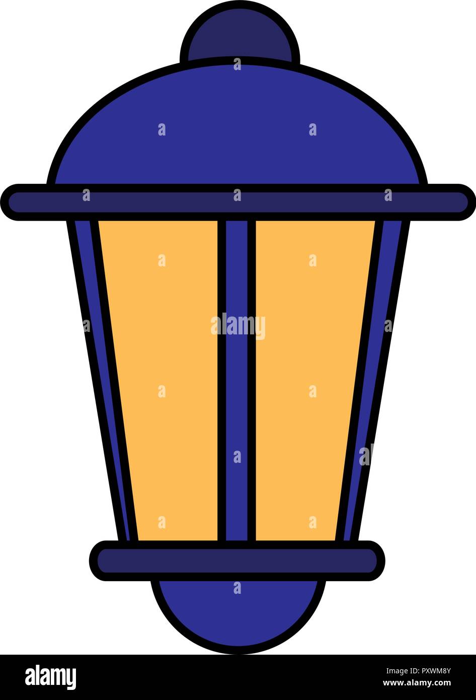 lantern icon over white background, vector illustration Stock Vector ...