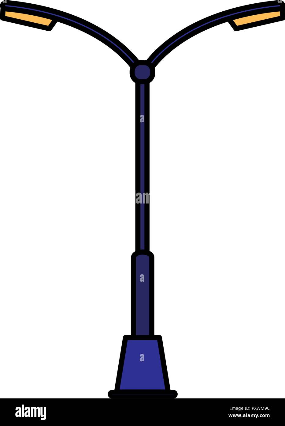 lamp post icon over white background, vector illustration Stock Vector ...