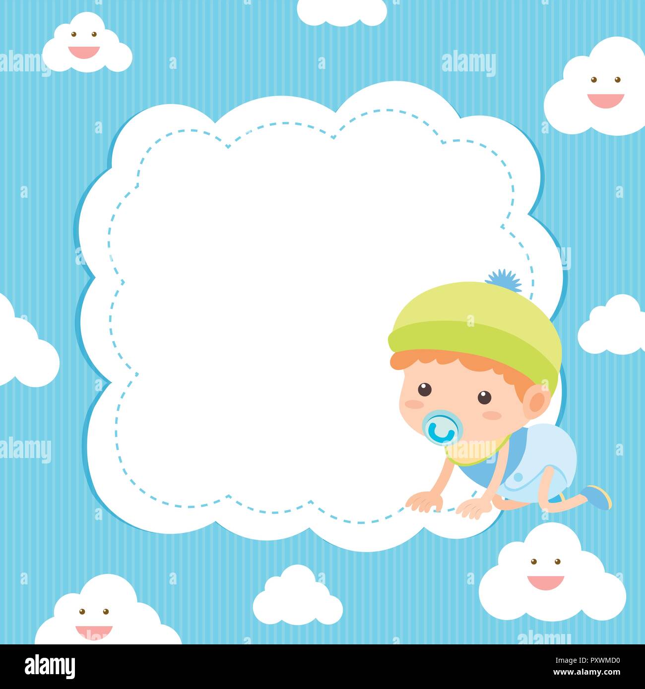 Baby child writing on Stock Vector Images - Alamy