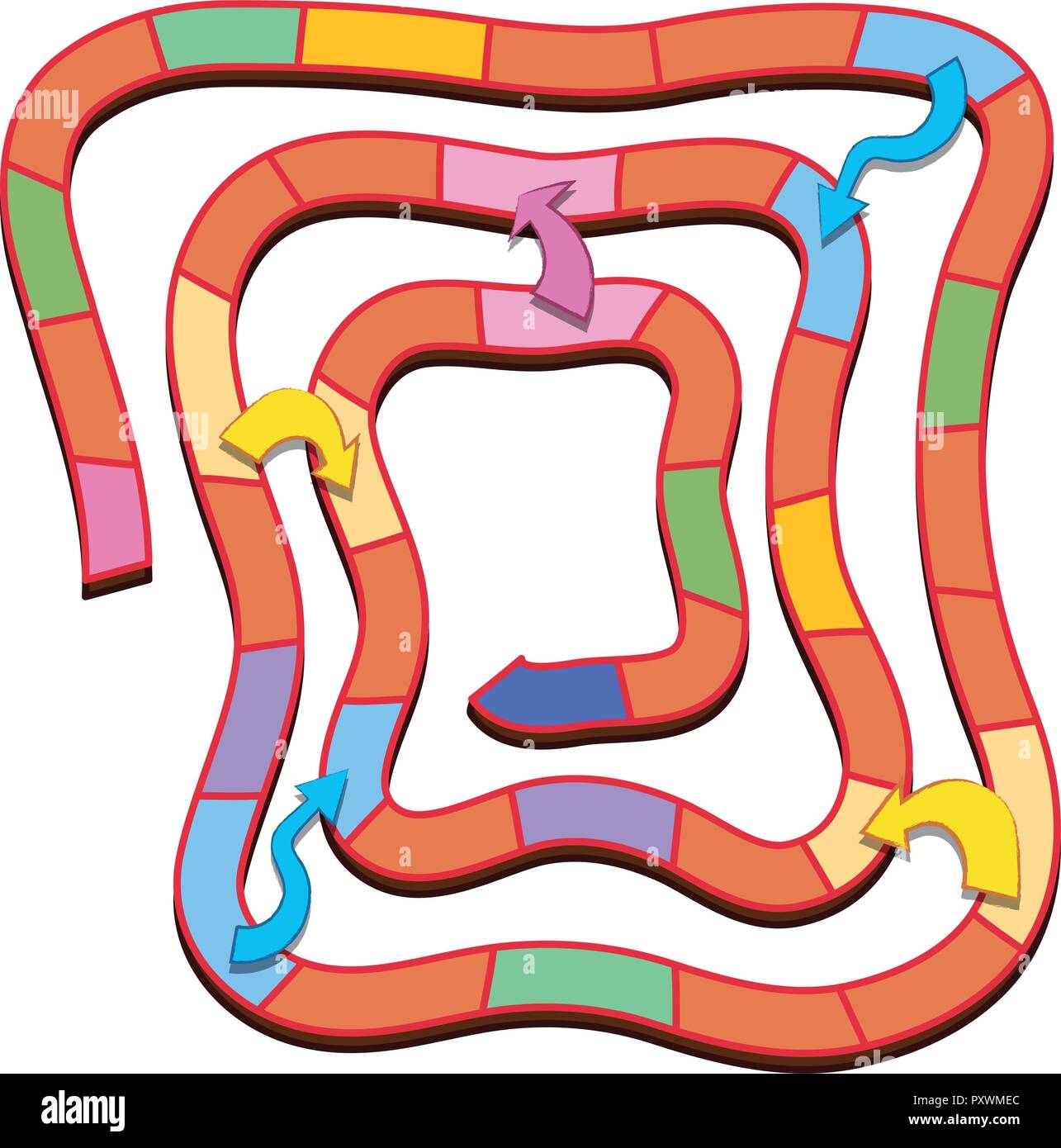 Maze game template on white background illustration Stock Vector Image ...