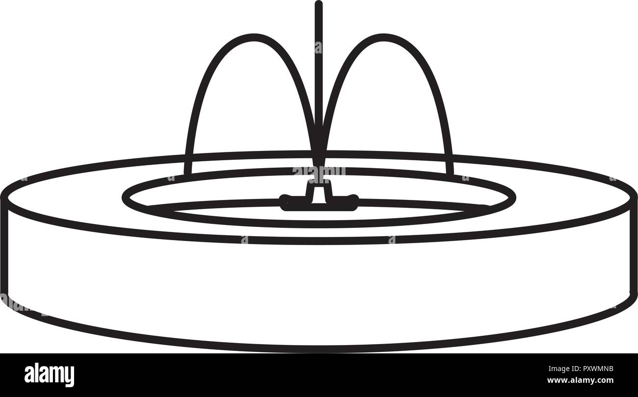Water Fountain Stock Vector Images - Alamy
