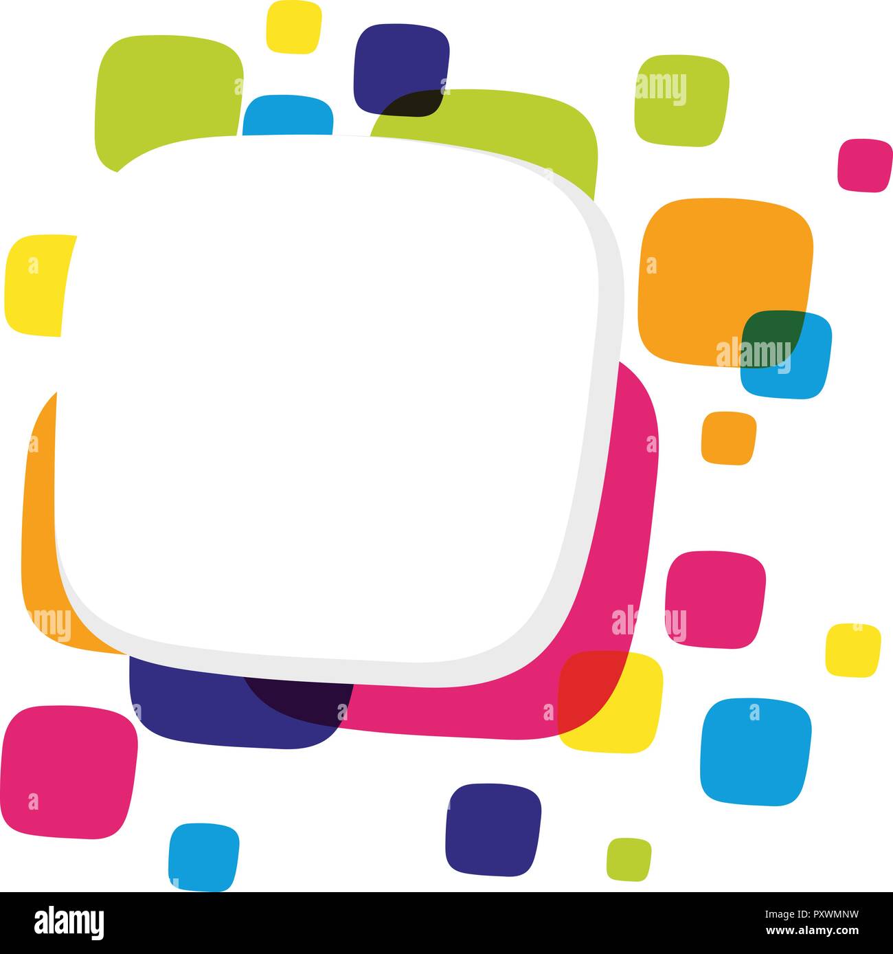 Background template with square shapes illustration Stock Vector Image ...