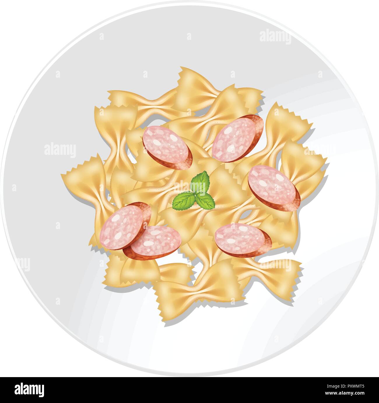 Farfalle illustration Stock Vector Images - Alamy