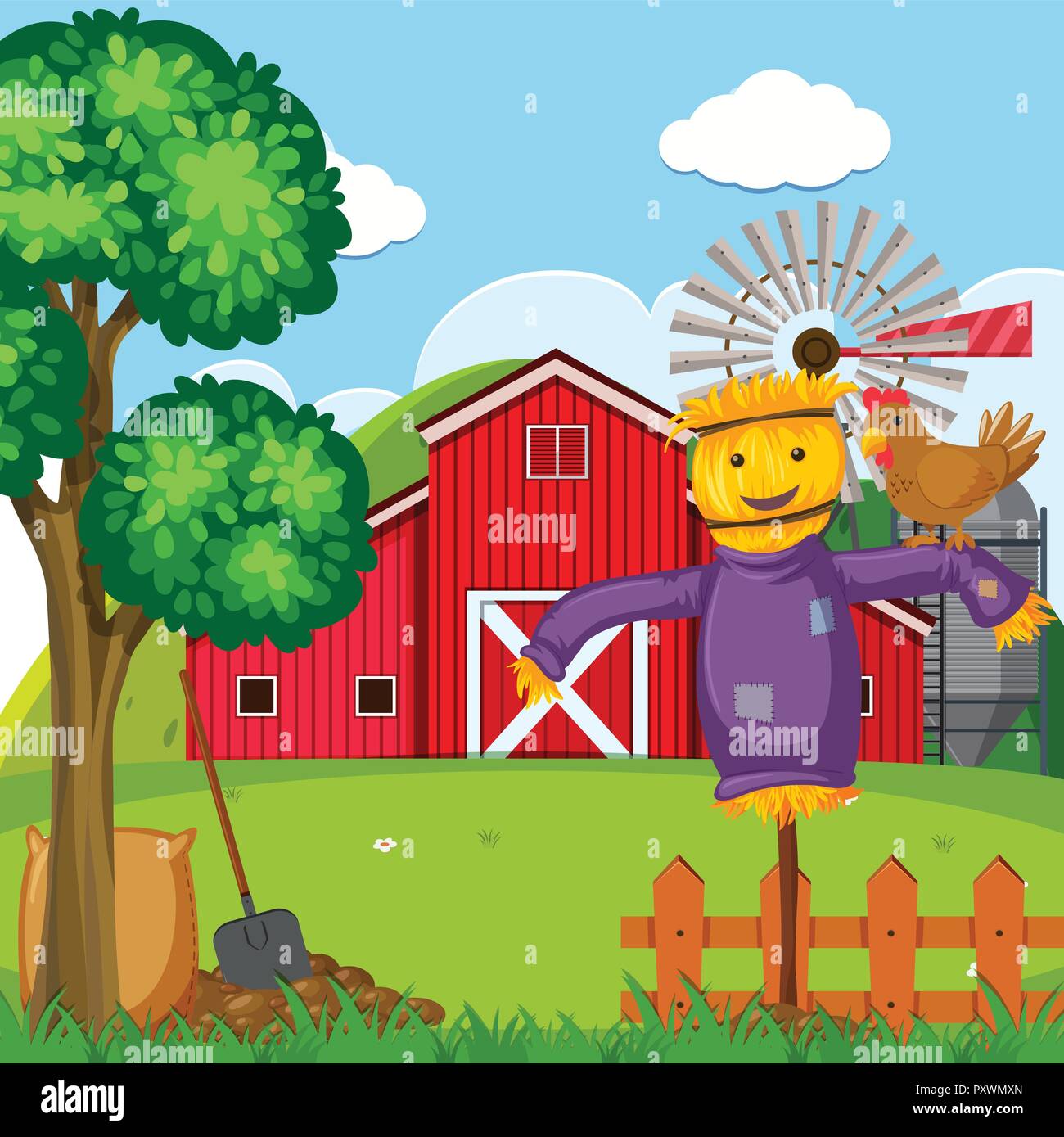 Chicken scarecrow hi-res stock photography and images - Alamy