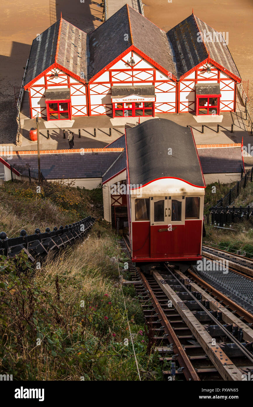 The Funicular cliff lift at Saltburn,England,UK Stock Photo - Alamy