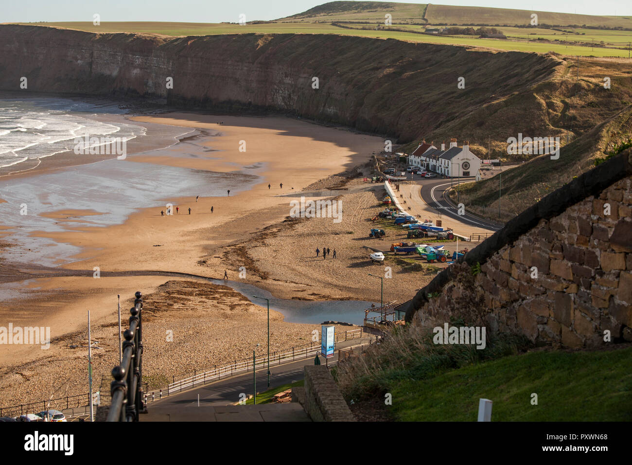 Elevated view of Saltburn,England,UK Stock Photo - Alamy