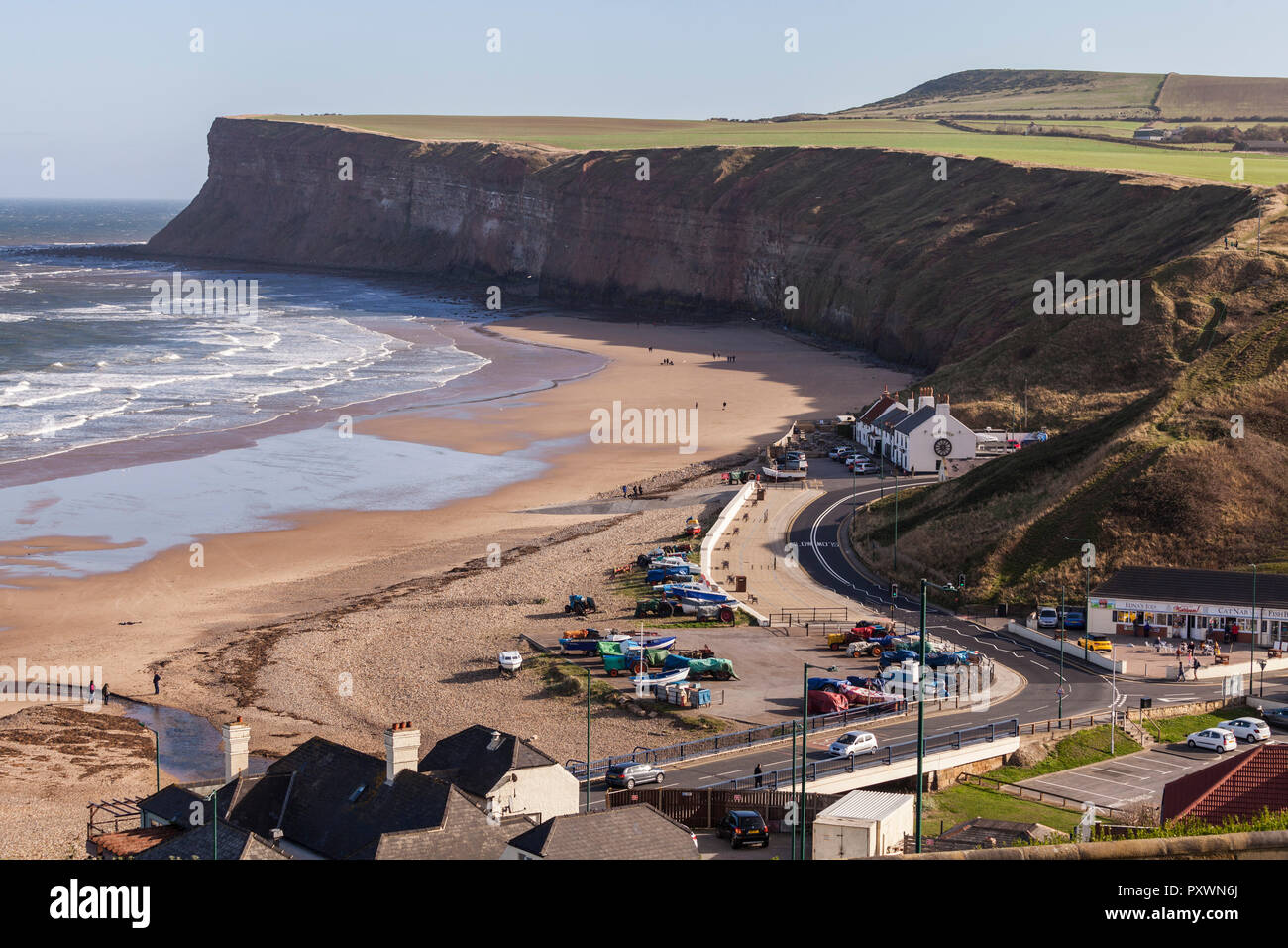 Elevated view of Saltburn,England,UK Stock Photo - Alamy