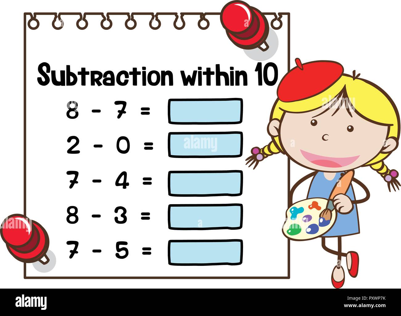 Subtraction Clip Art