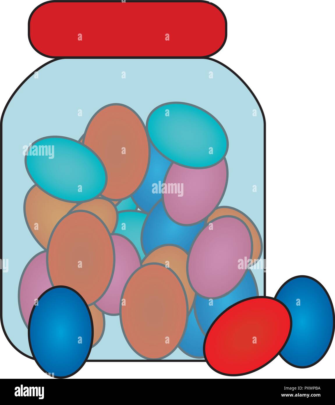 Lolly jar Stock Vector Images - Alamy