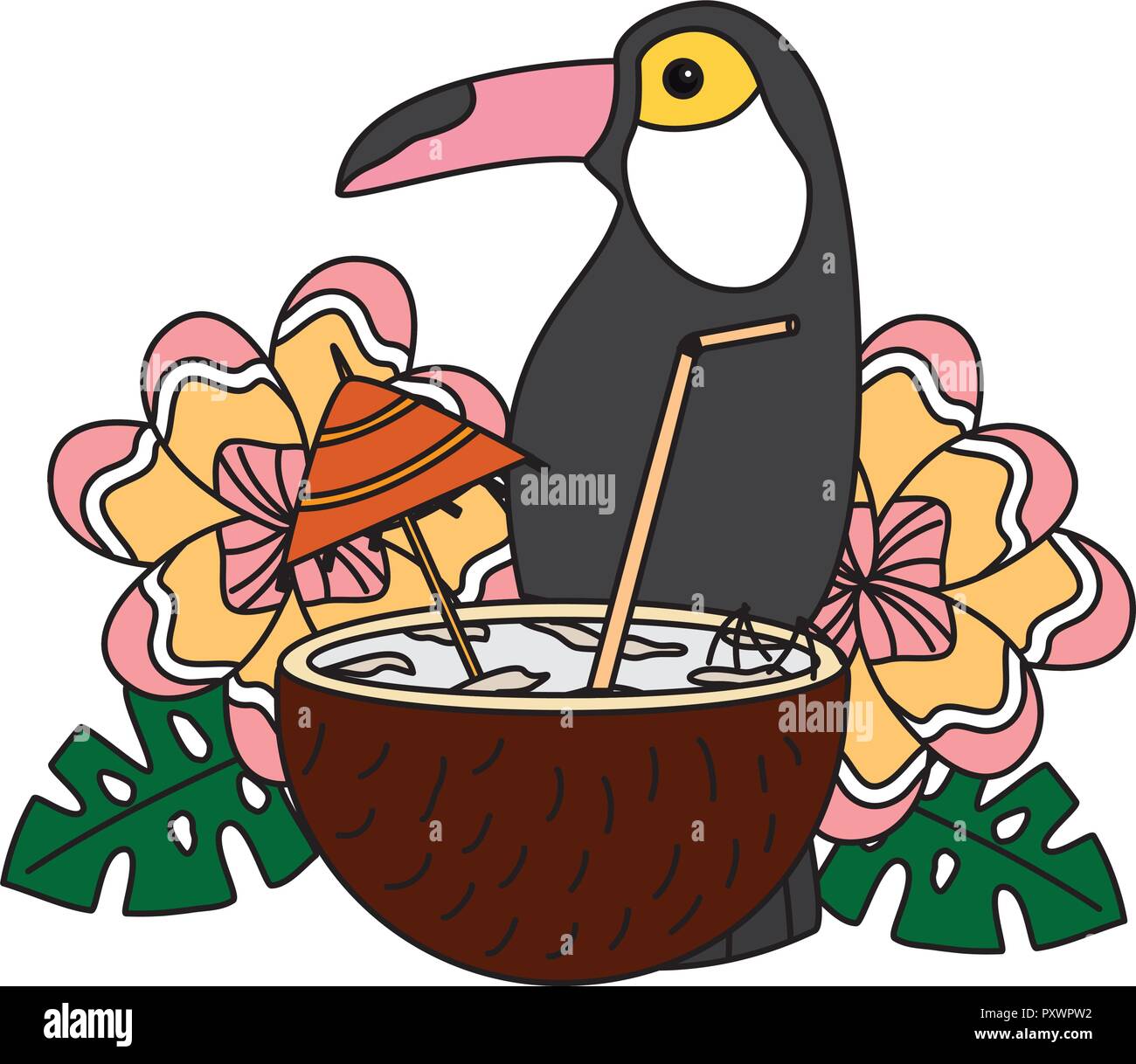 Tukan cartoon hi-res stock photography and images - Alamy