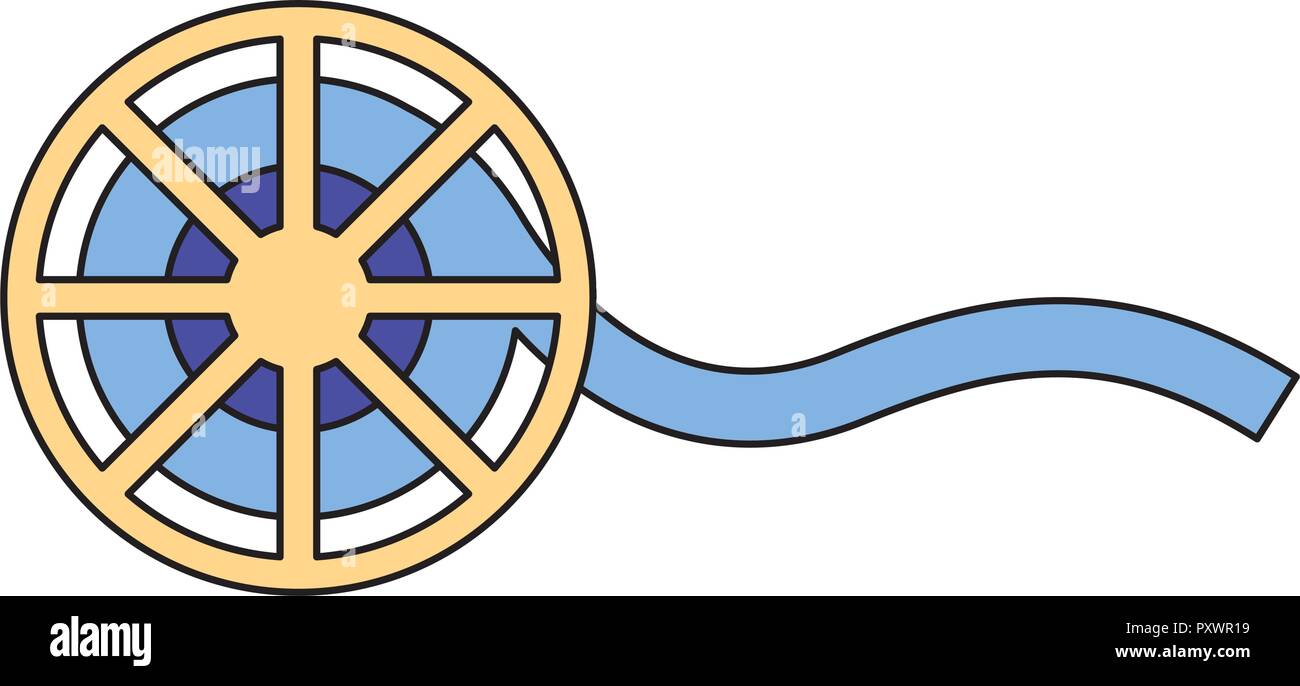 reel strip cinema film movie vector illustration Stock Vector Image ...