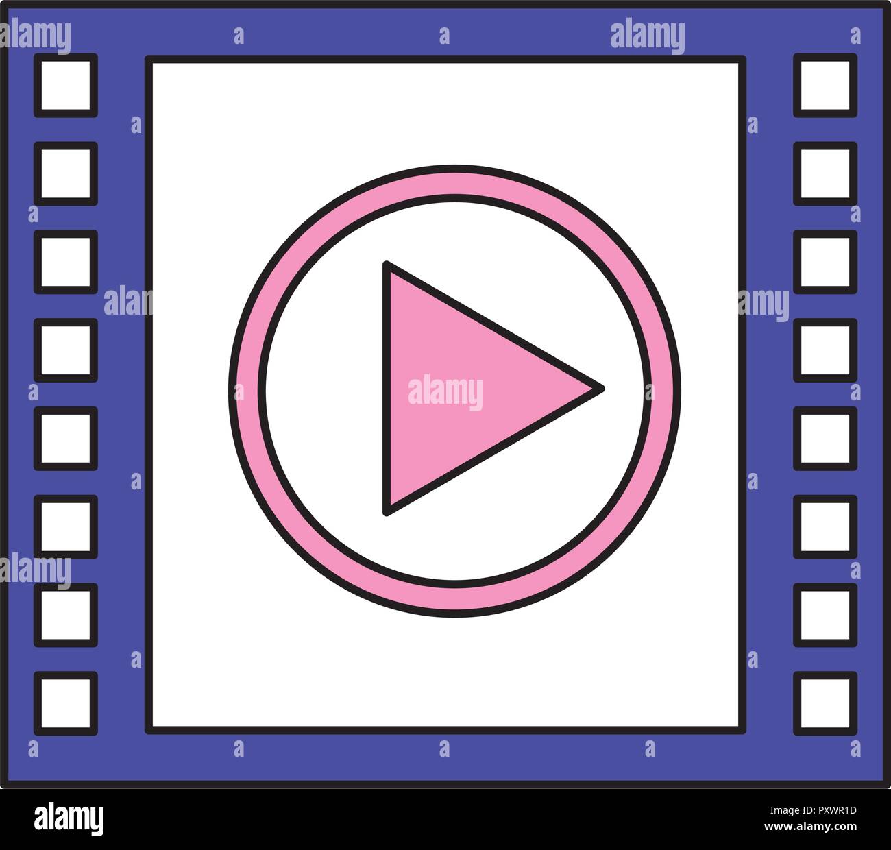 countdown strip negative cinema film movie vector illustration Stock ...