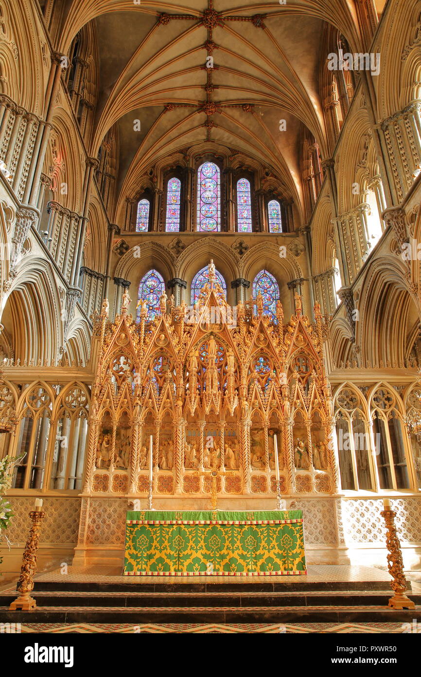 Interior of ely cathedral in cambridgeshire hi-res stock photography ...