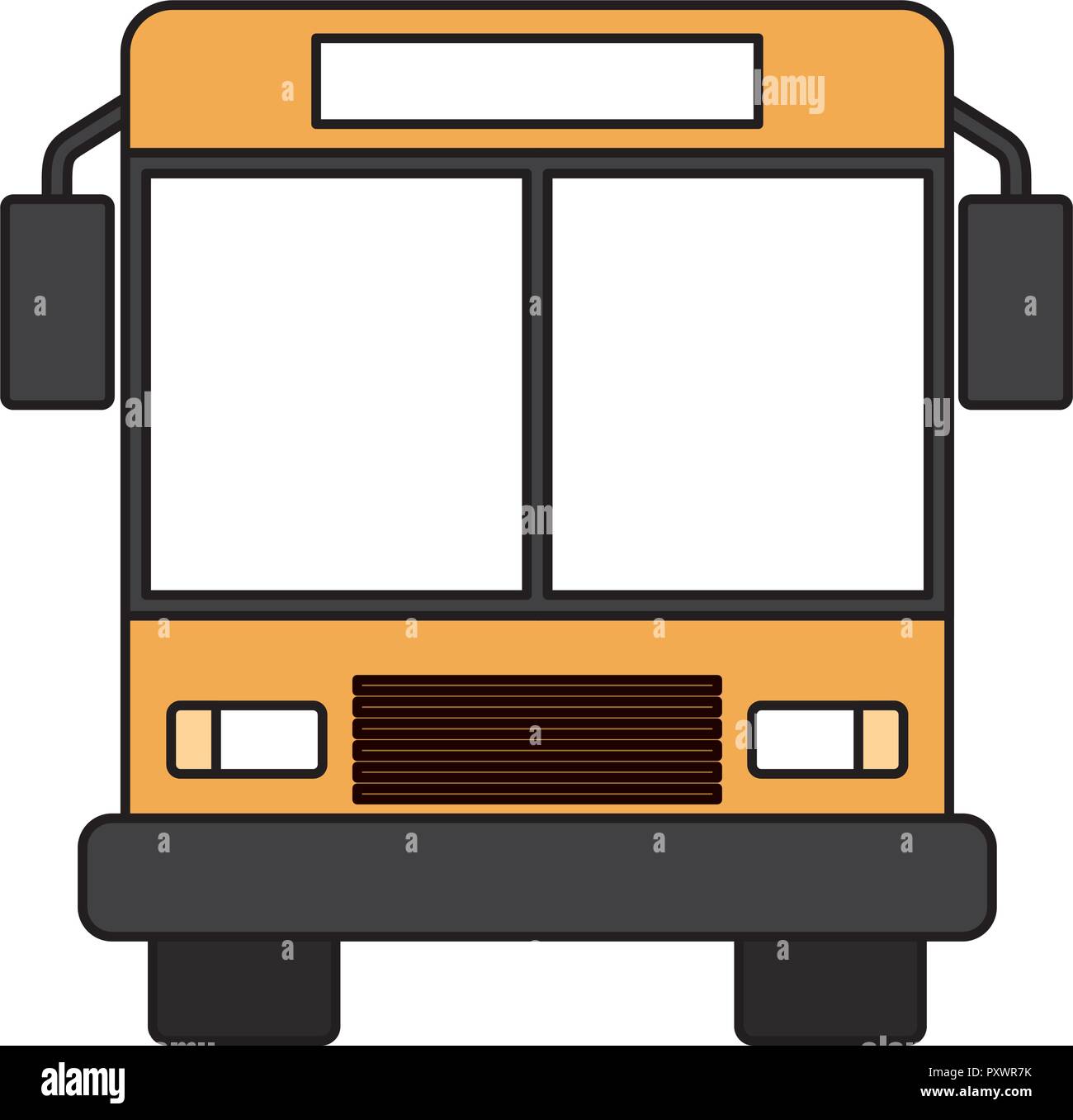 autobus transport on white background vector illustration Stock Vector ...