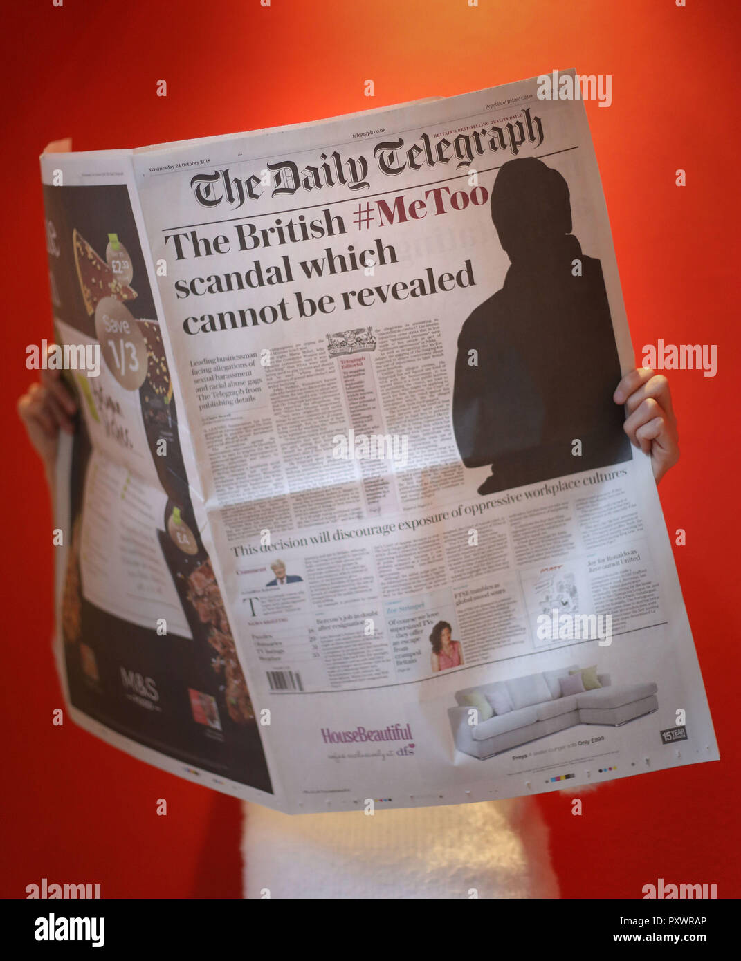 Daily telegraph front page hi-res stock photography and images - Alamy