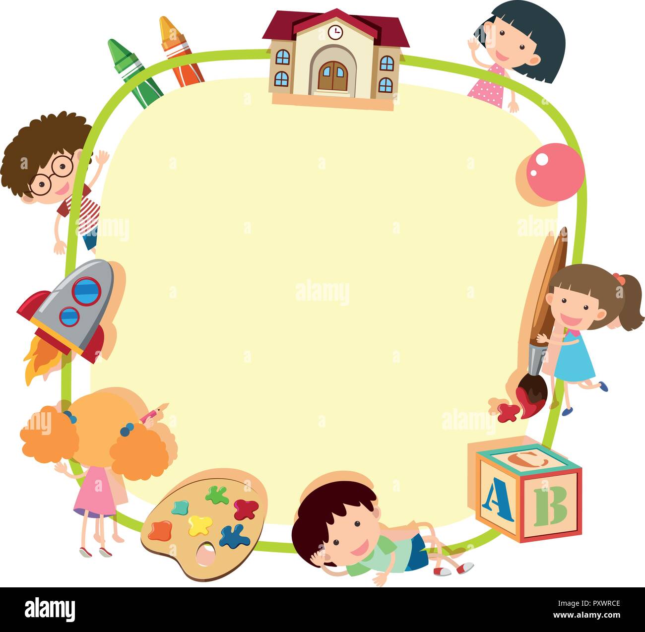 Children Clipart Border