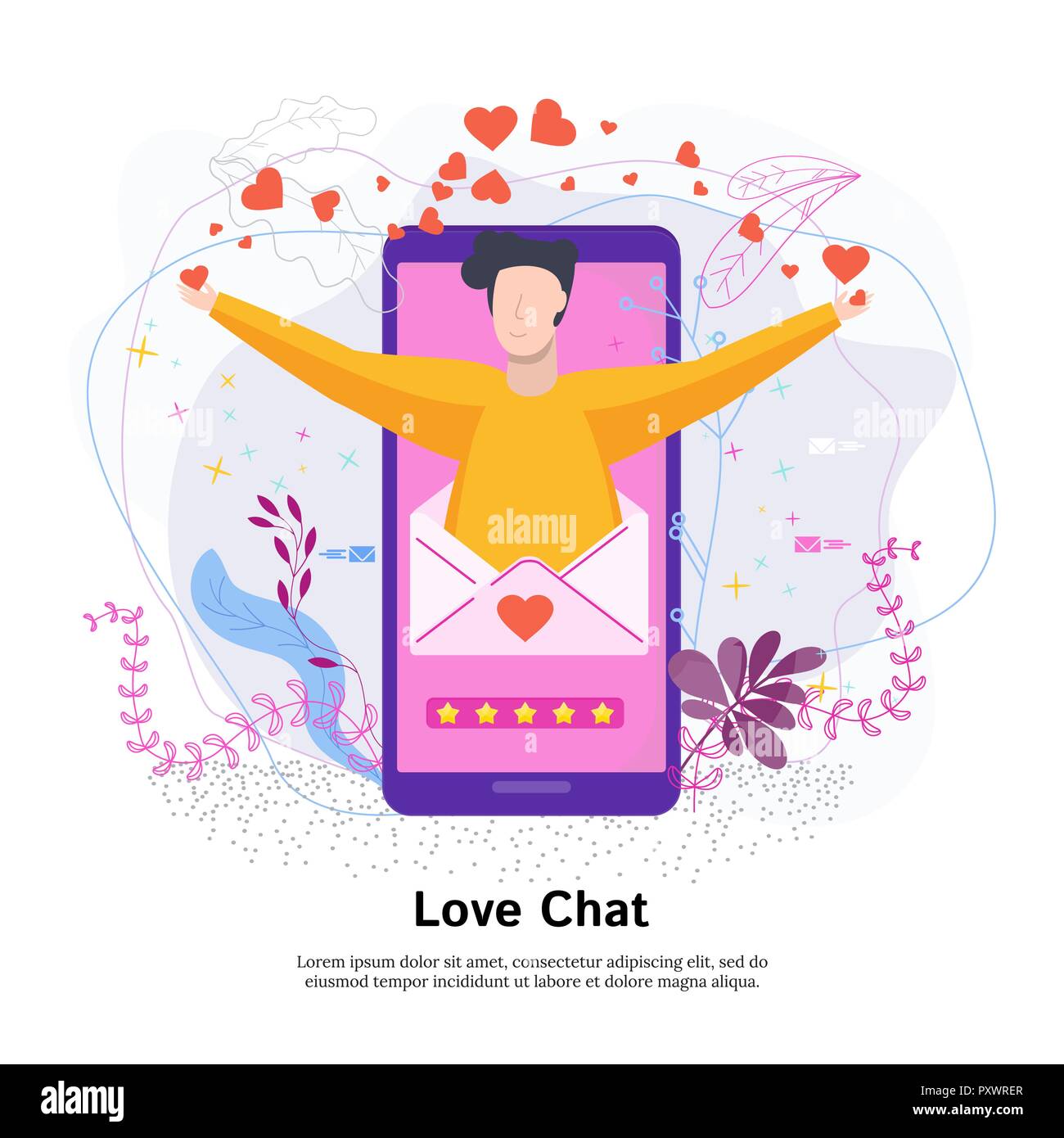 Happy single date Stock Vector Images - Alamy