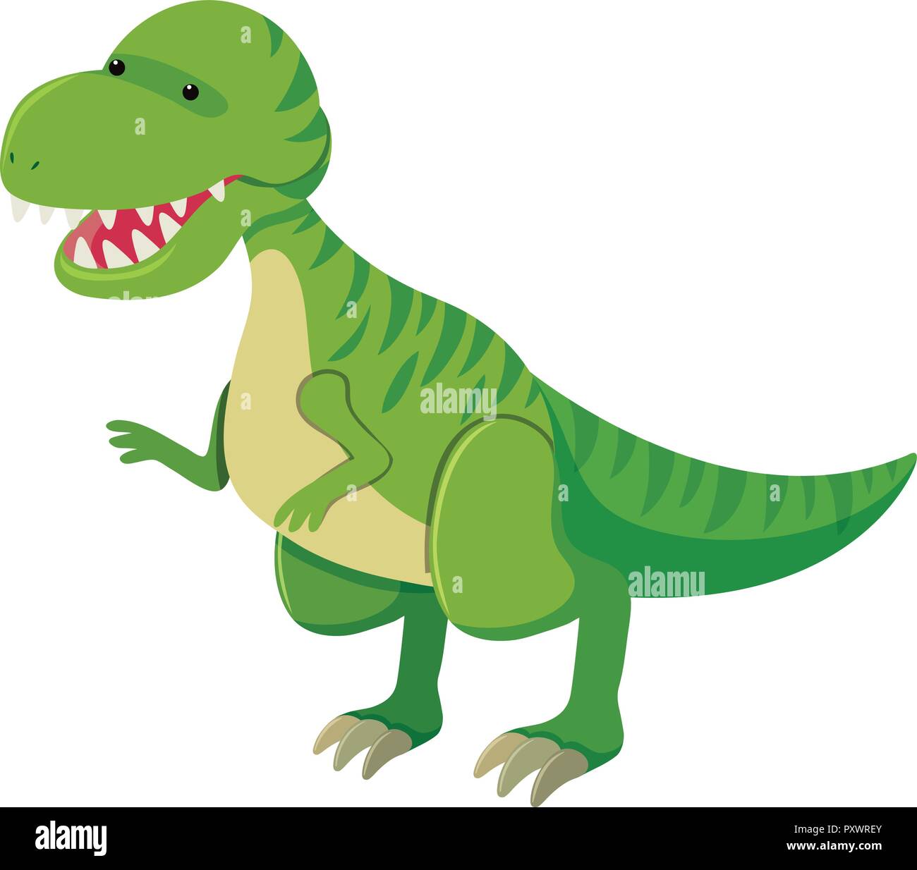 Tyrannosaurus Rex with sharp teeth illustration Stock Vector Image ...