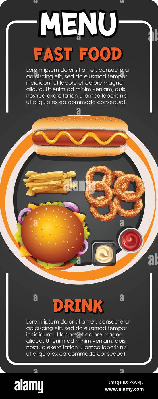 Hamburger types Stock Vector Images - Alamy
