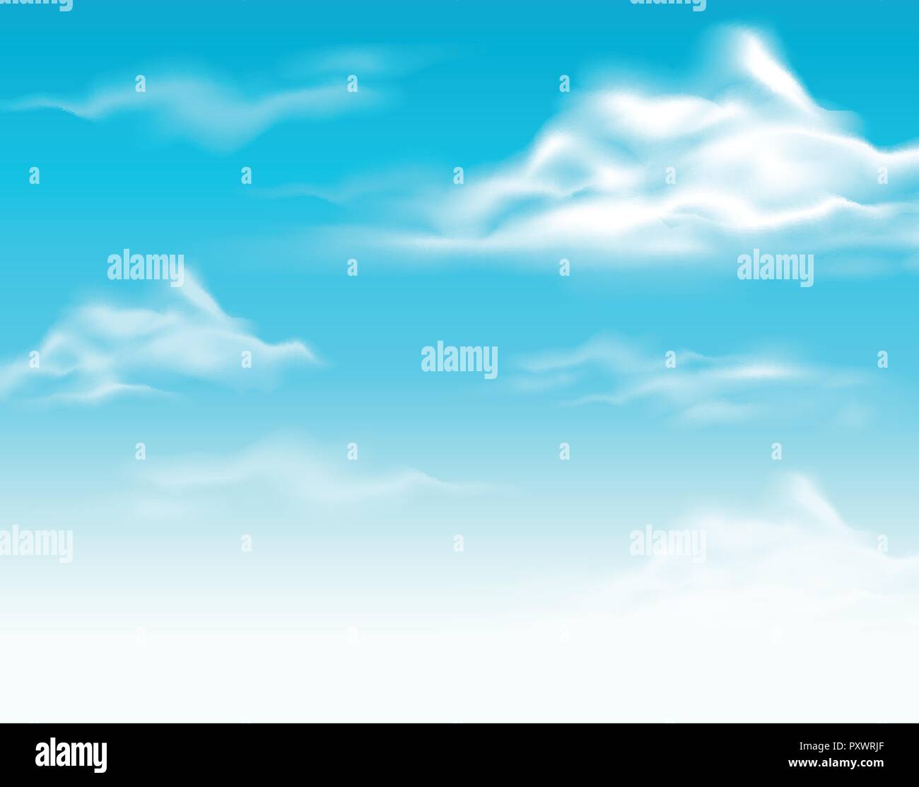 Background design with blue sky illustration Stock Vector Image & Art ...