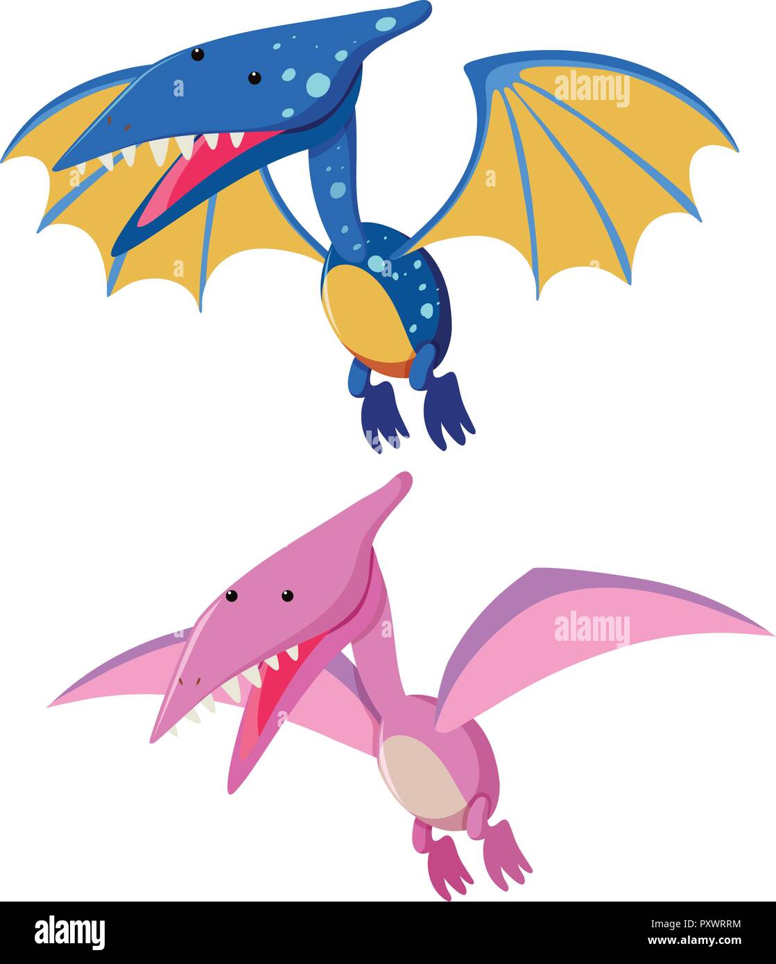 Pterosaur vector vectors Stock Vector Images - Alamy