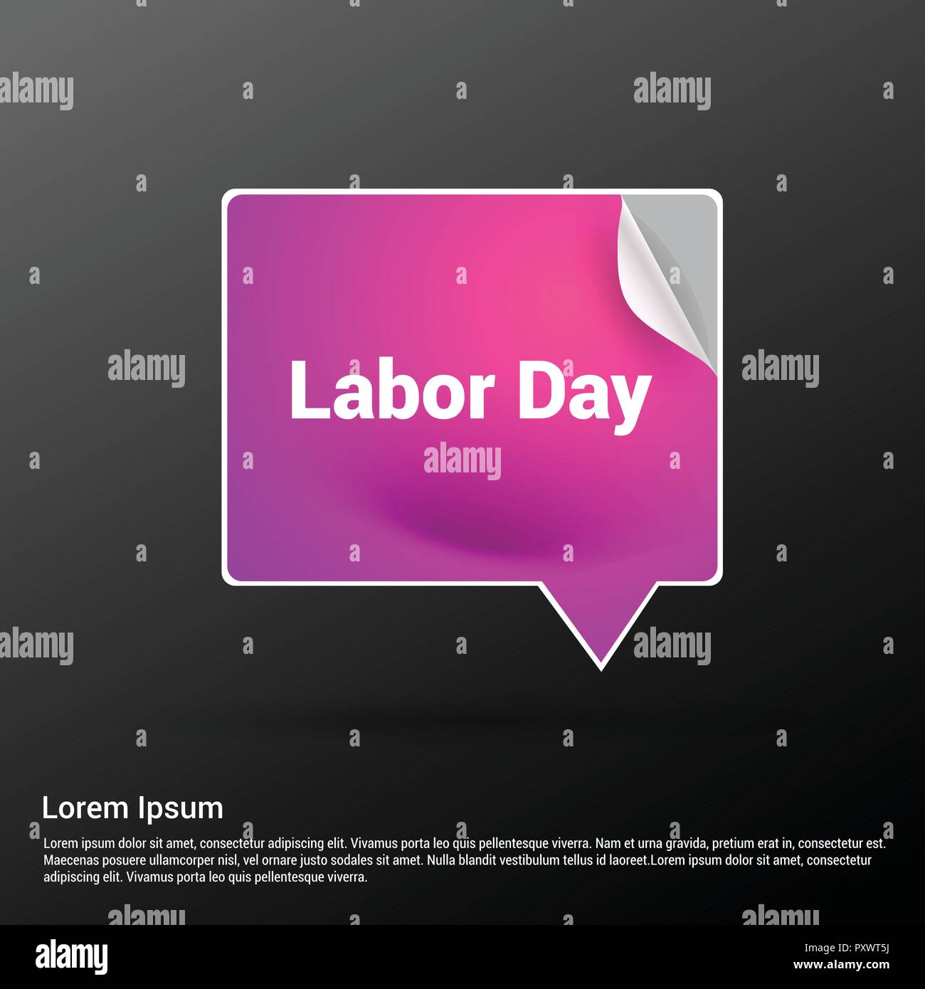 Labor day creative design with typography vector Stock Vector Image ...