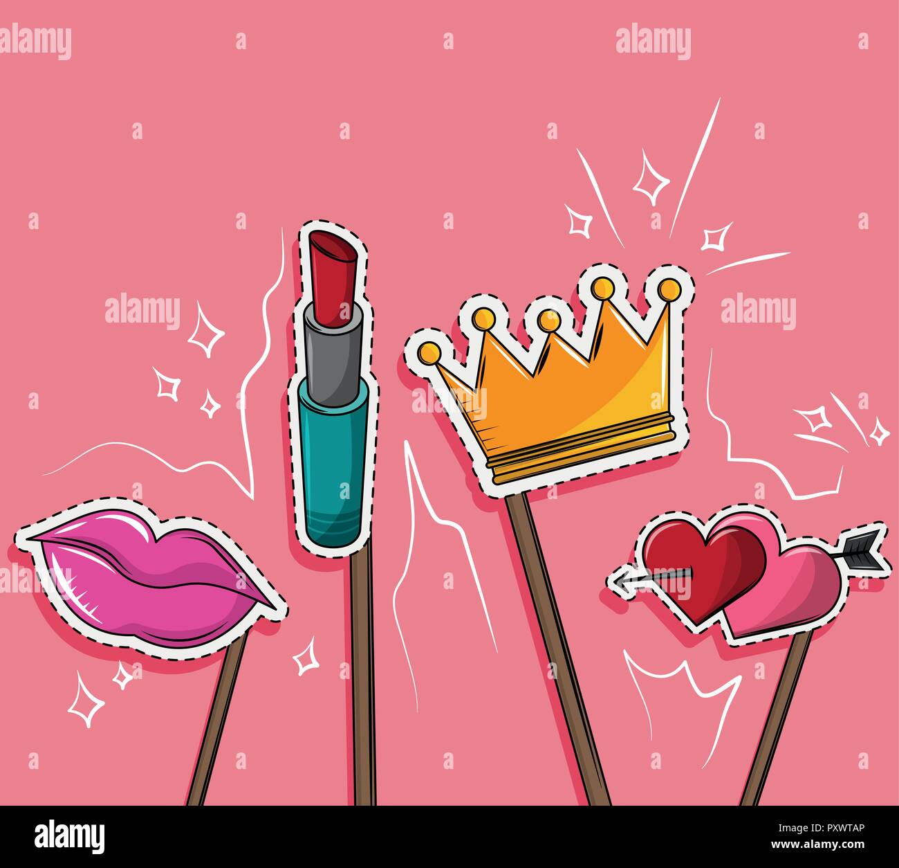 Giant sweet lips Stock Vector Images - Alamy