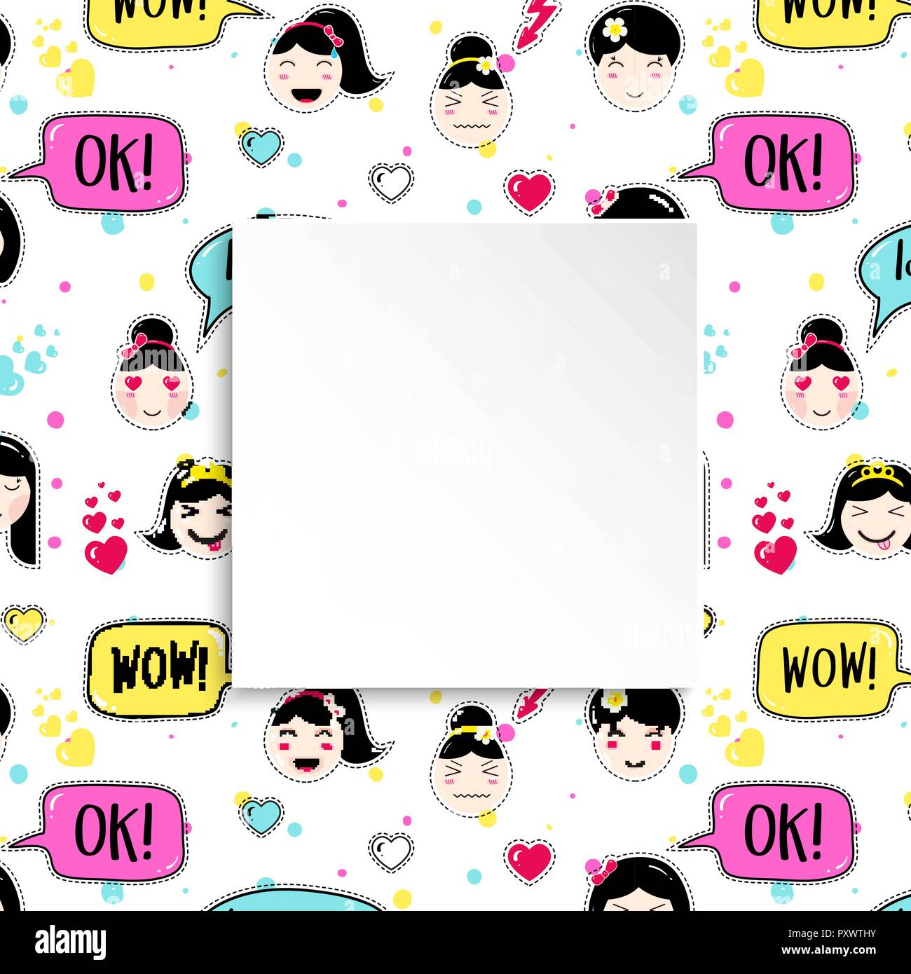 Anime stickers hi-res stock photography and images - Alamy