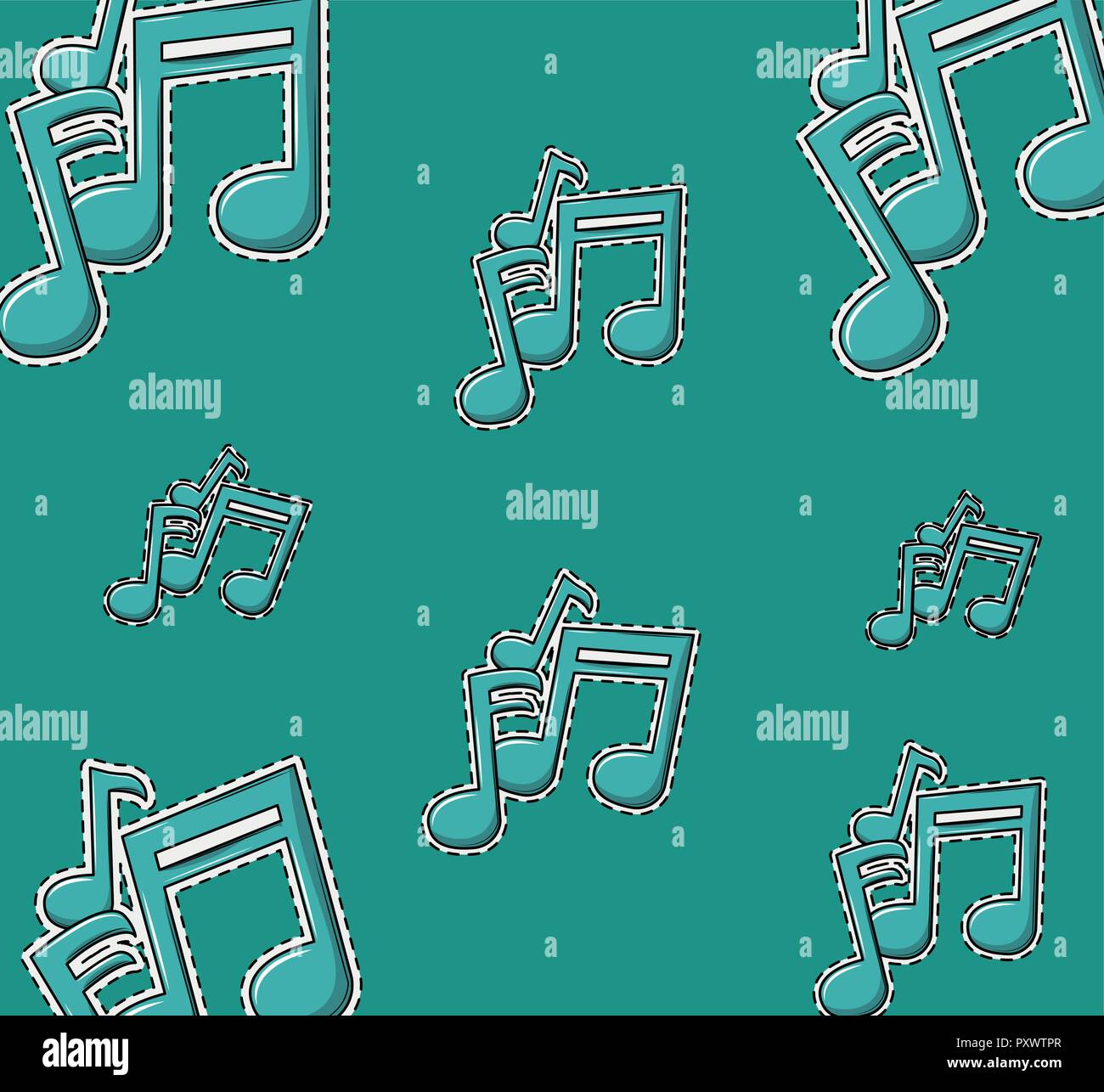 Music notes background cartoons Stock Vector Image & Art - Alamy