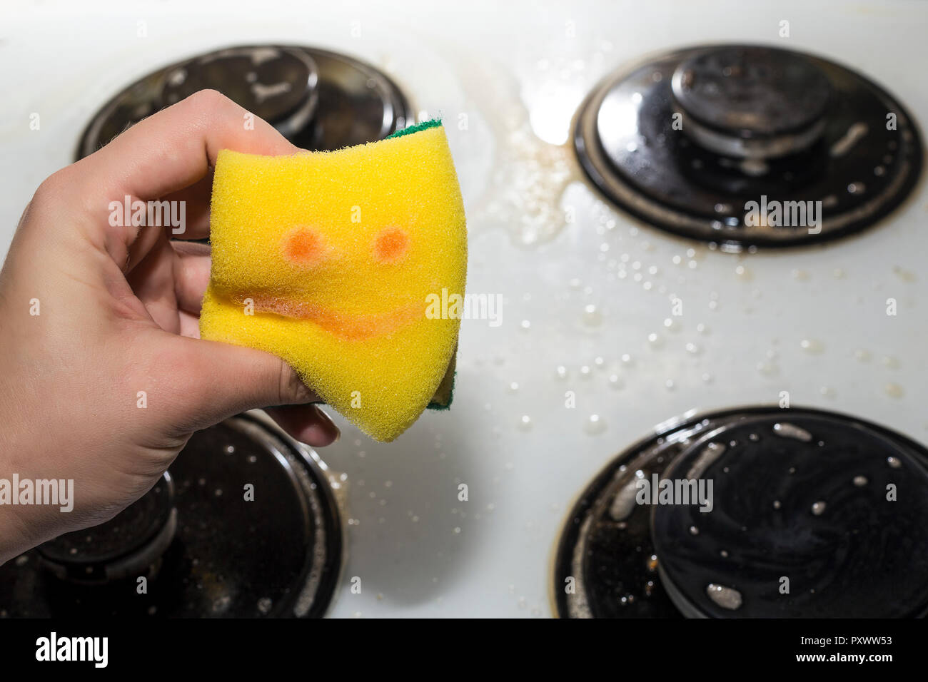 Dirty gas stove hi-res stock photography and images - Alamy