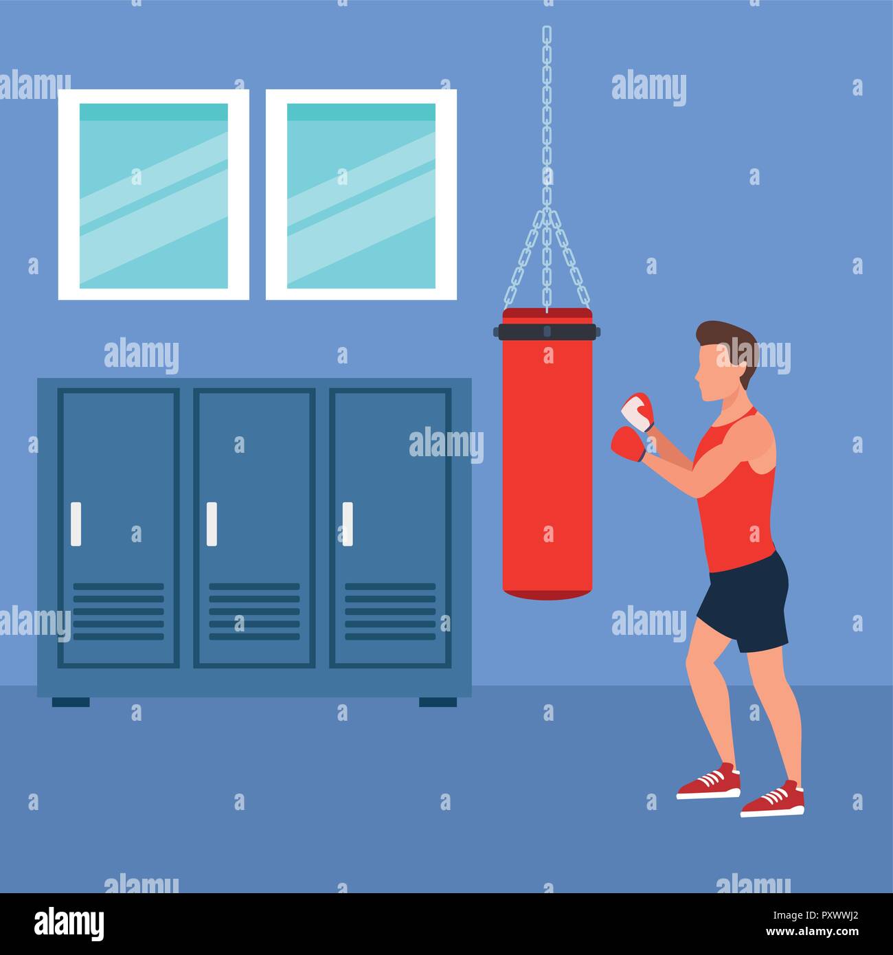 Boxing space Stock Vector Images - Alamy