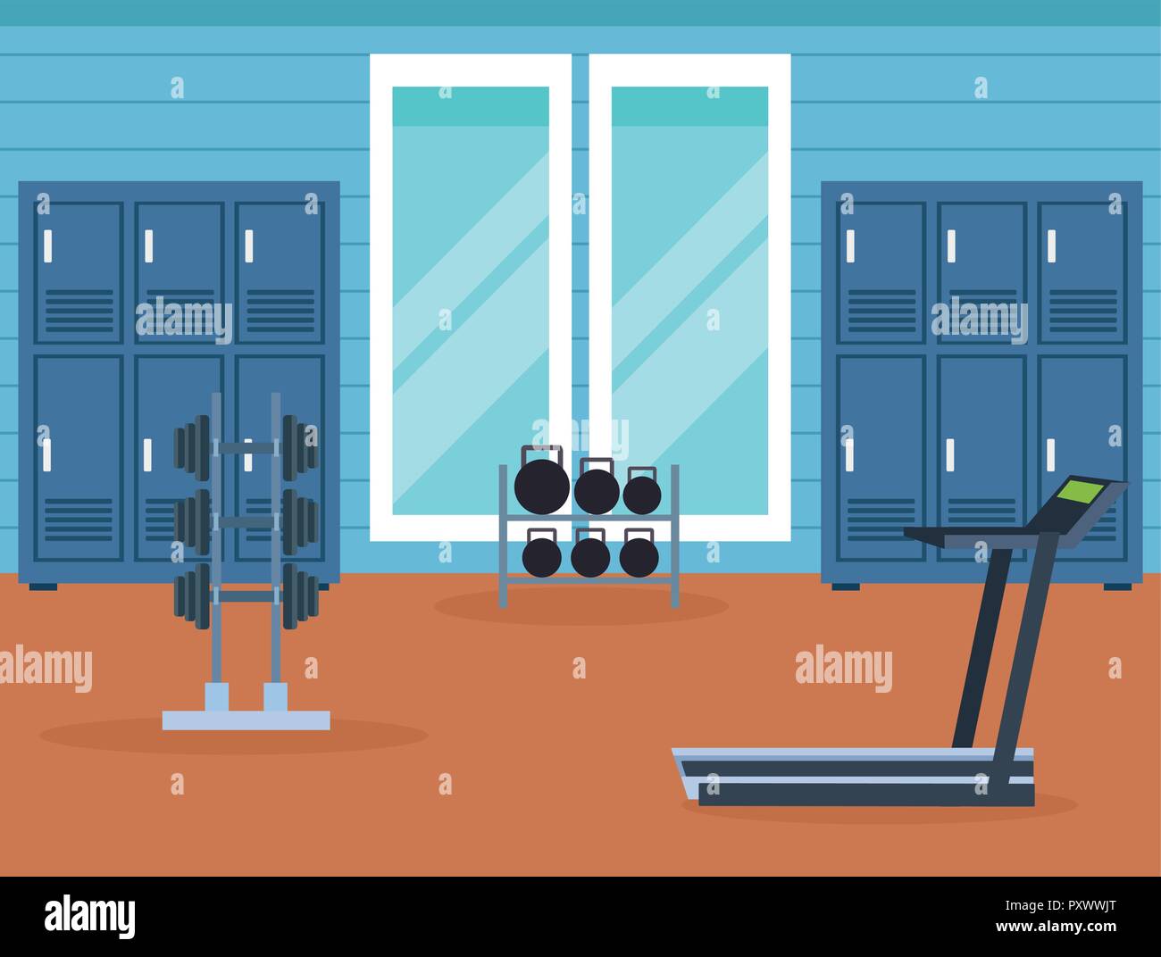 exercise machines cartoons Stock Vector Image & Art - Alamy