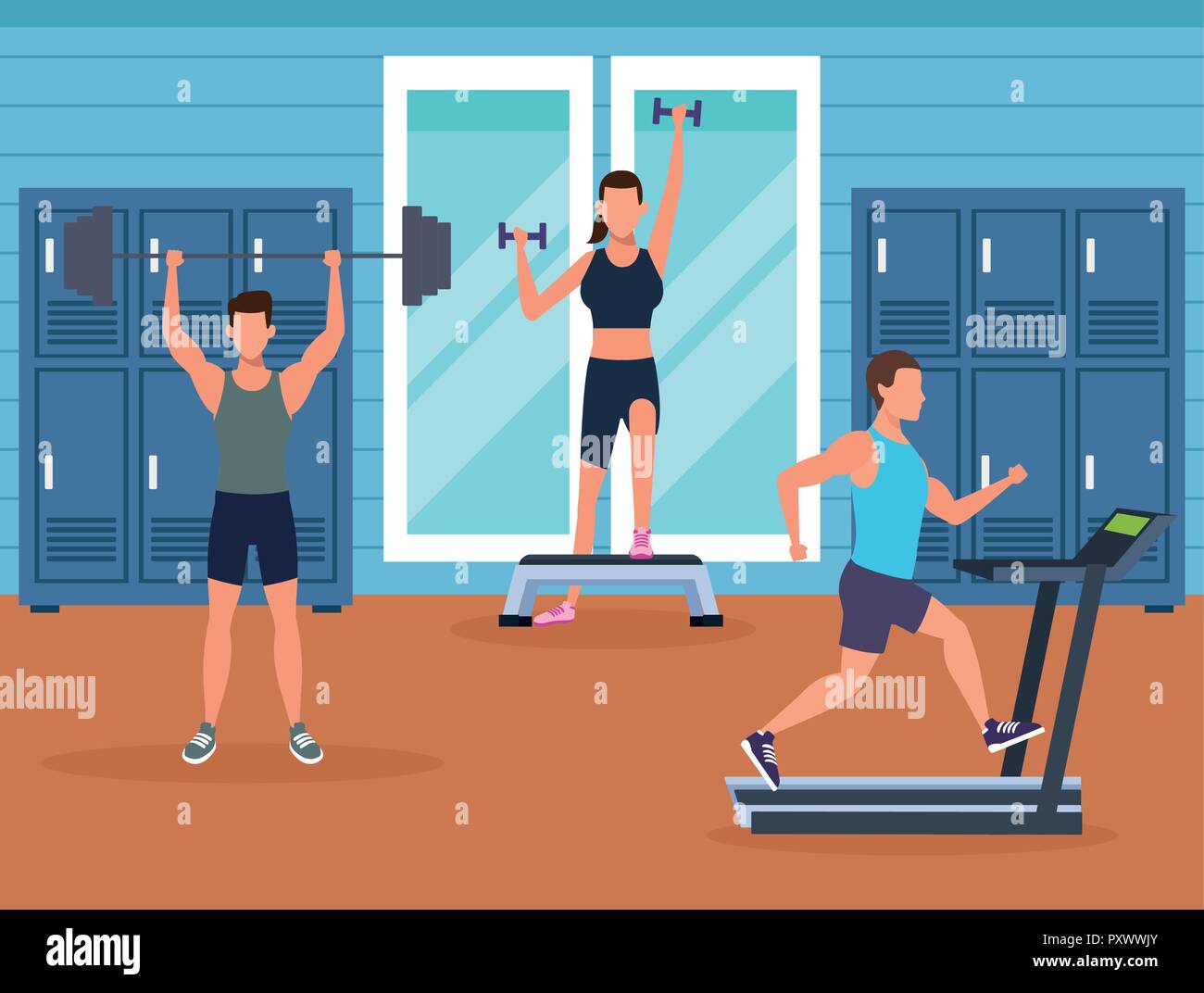 mens fitness doing exercise Stock Vector Image & Art - Alamy