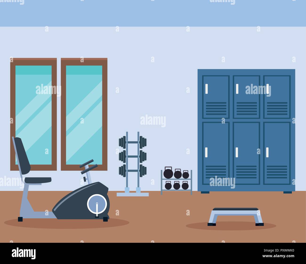 exercise machines cartoons Stock Vector Image & Art - Alamy