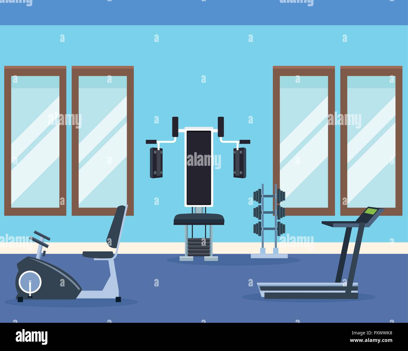Running machines Stock Vector Images - Alamy