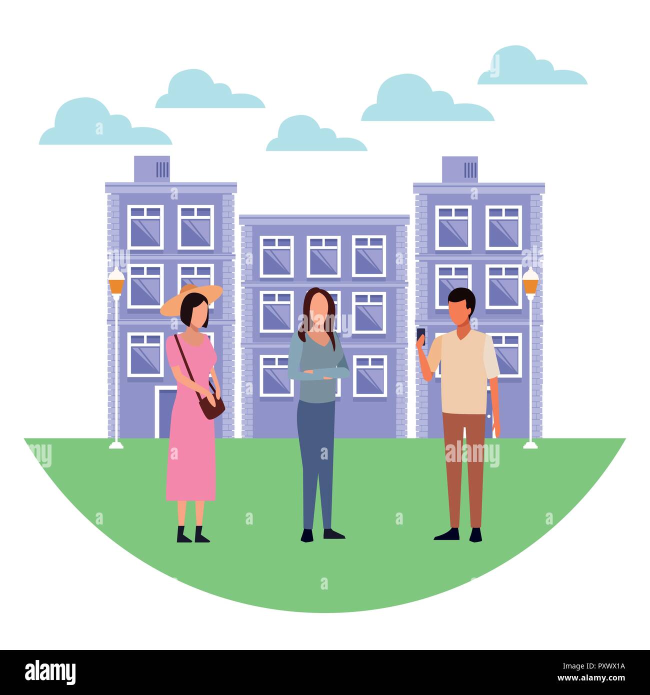 People at town Stock Vector Image & Art - Alamy