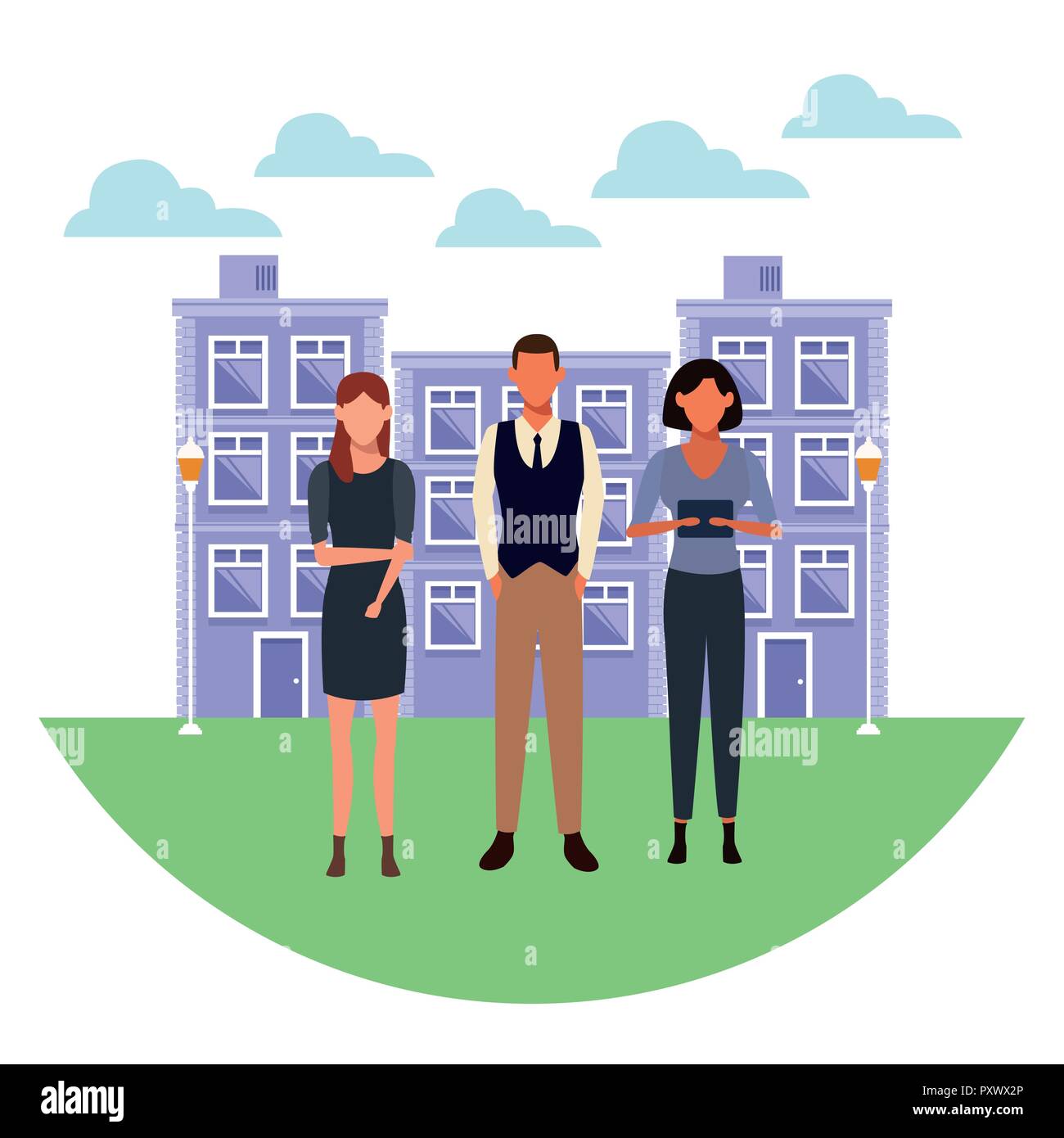 People at town Stock Vector Image & Art - Alamy