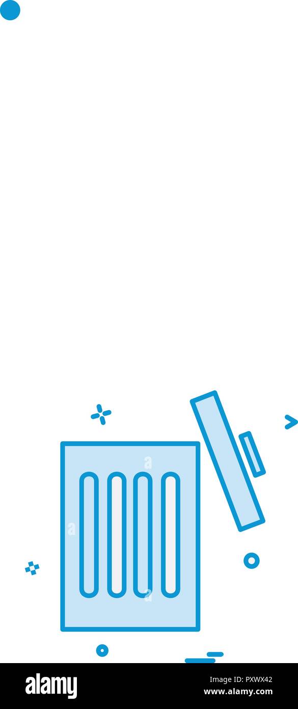 Trash icon design vector Stock Vector Image & Art - Alamy