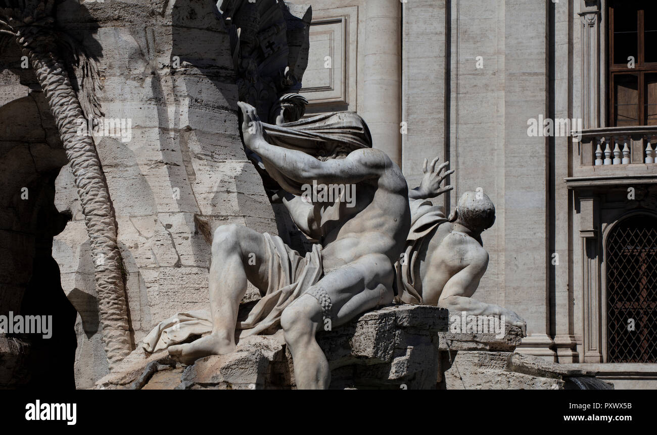 Roman statue the river god nile hi-res stock photography and images - Alamy