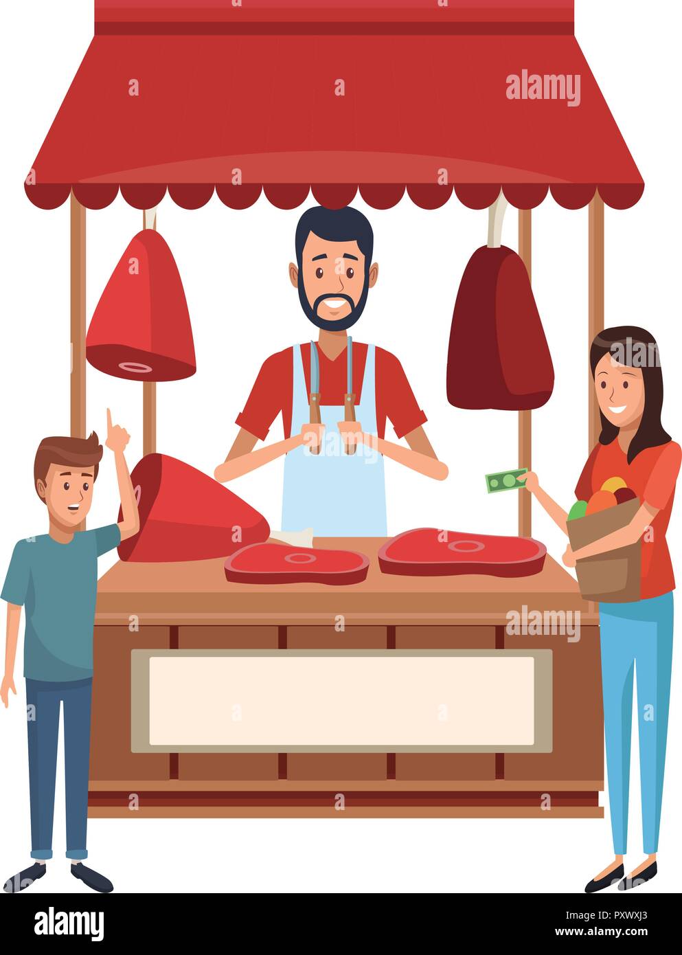 Stall boy Stock Vector Images - Alamy