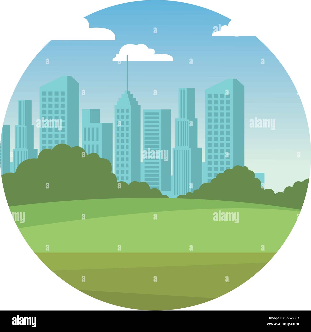 Cityscape scenery cartoon Stock Vector Image & Art - Alamy