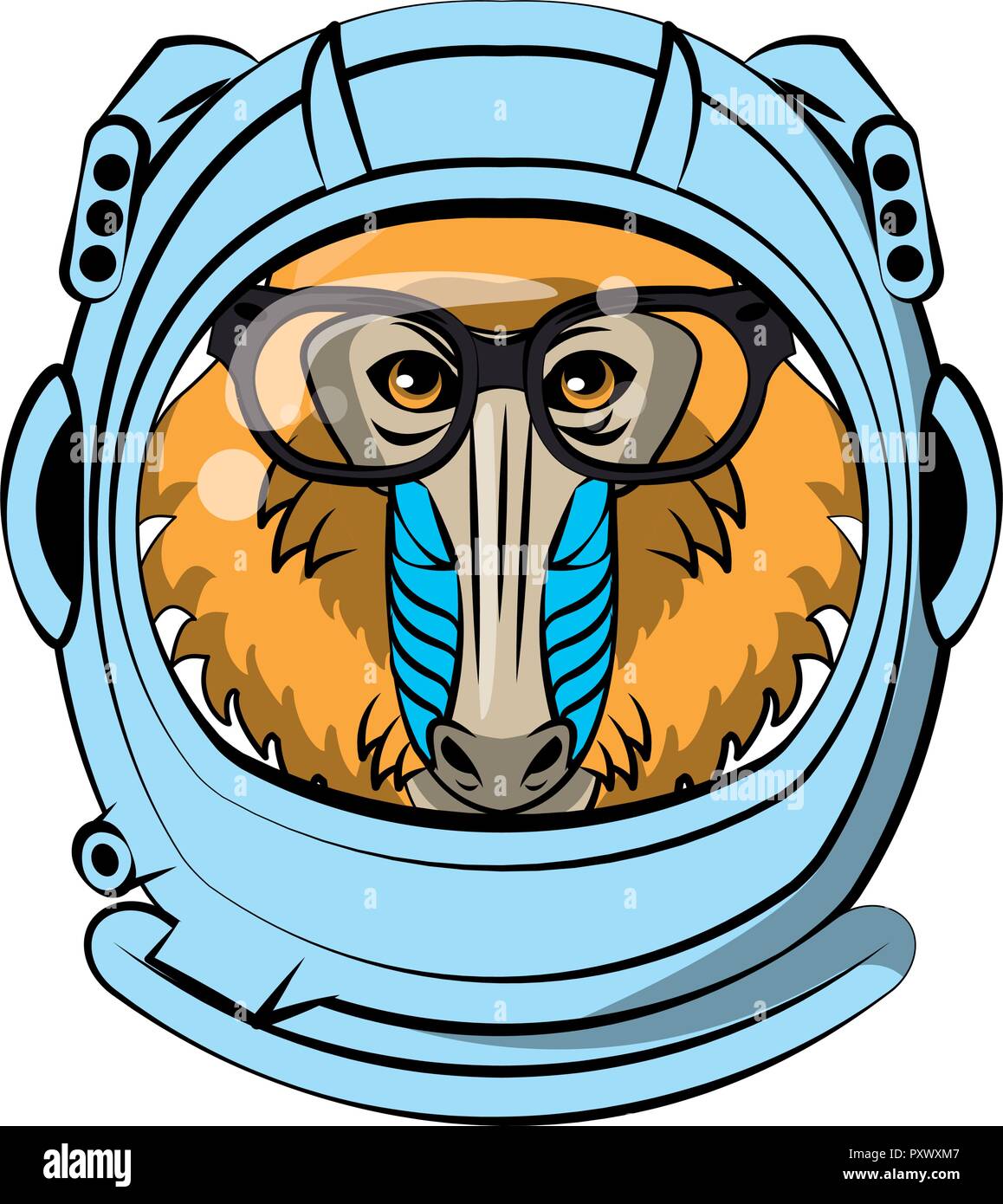 Mandrill drawing Stock Vector Images - Alamy