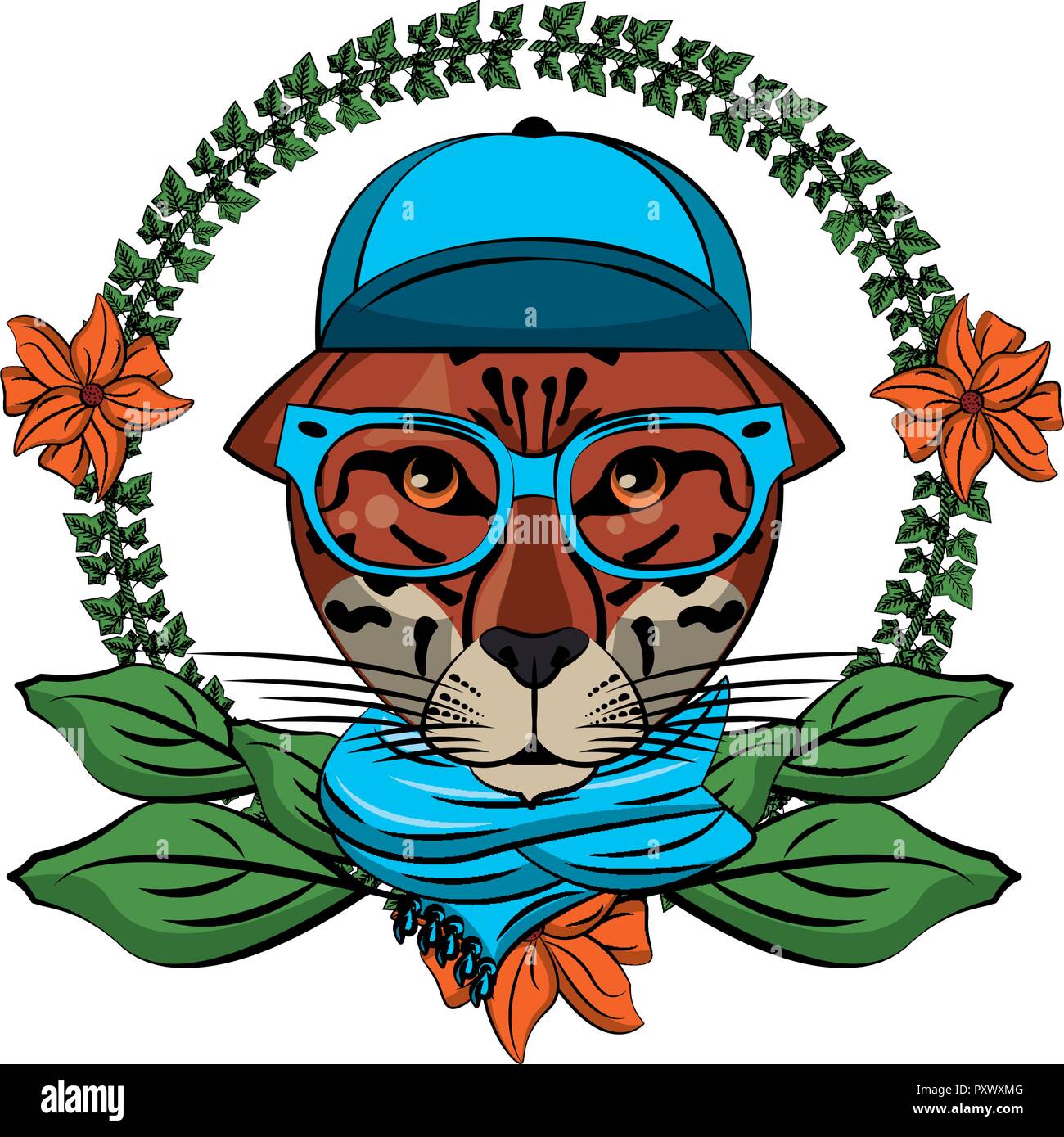 Leopard face cool sketch Stock Vector Image & Art - Alamy