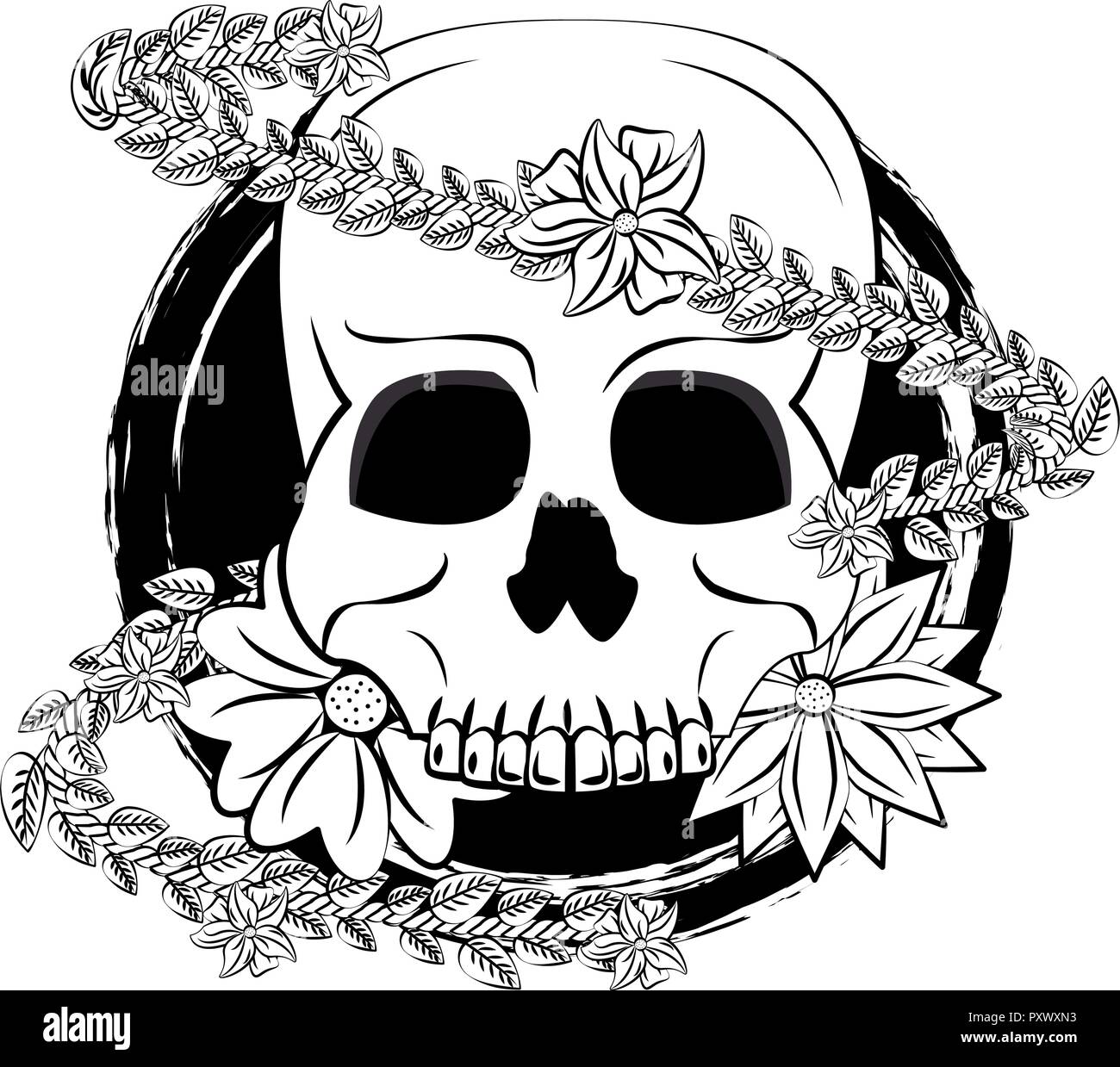 Scary flower Black and White Stock Photos & Images - Alamy