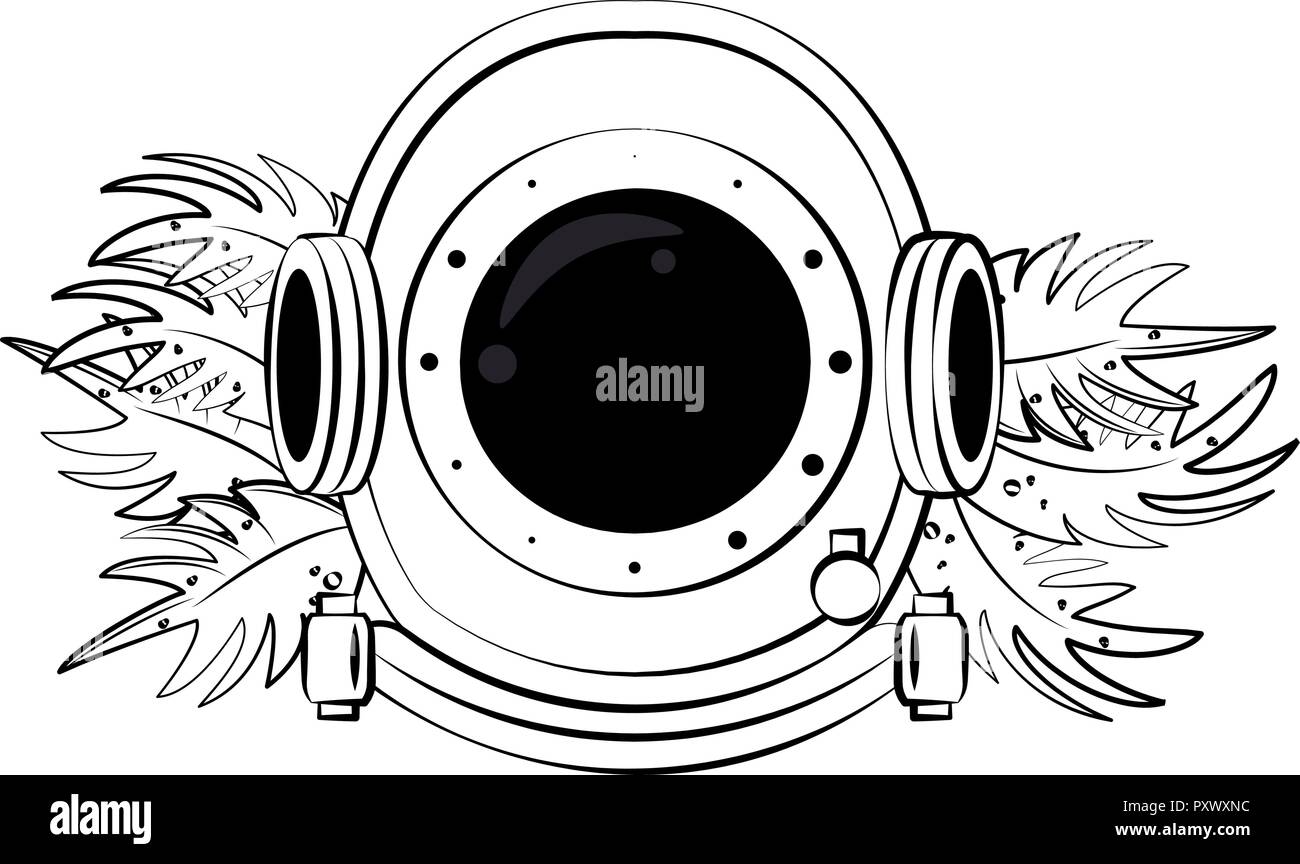 Antique diving helmet Stock Vector Image & Art - Alamy